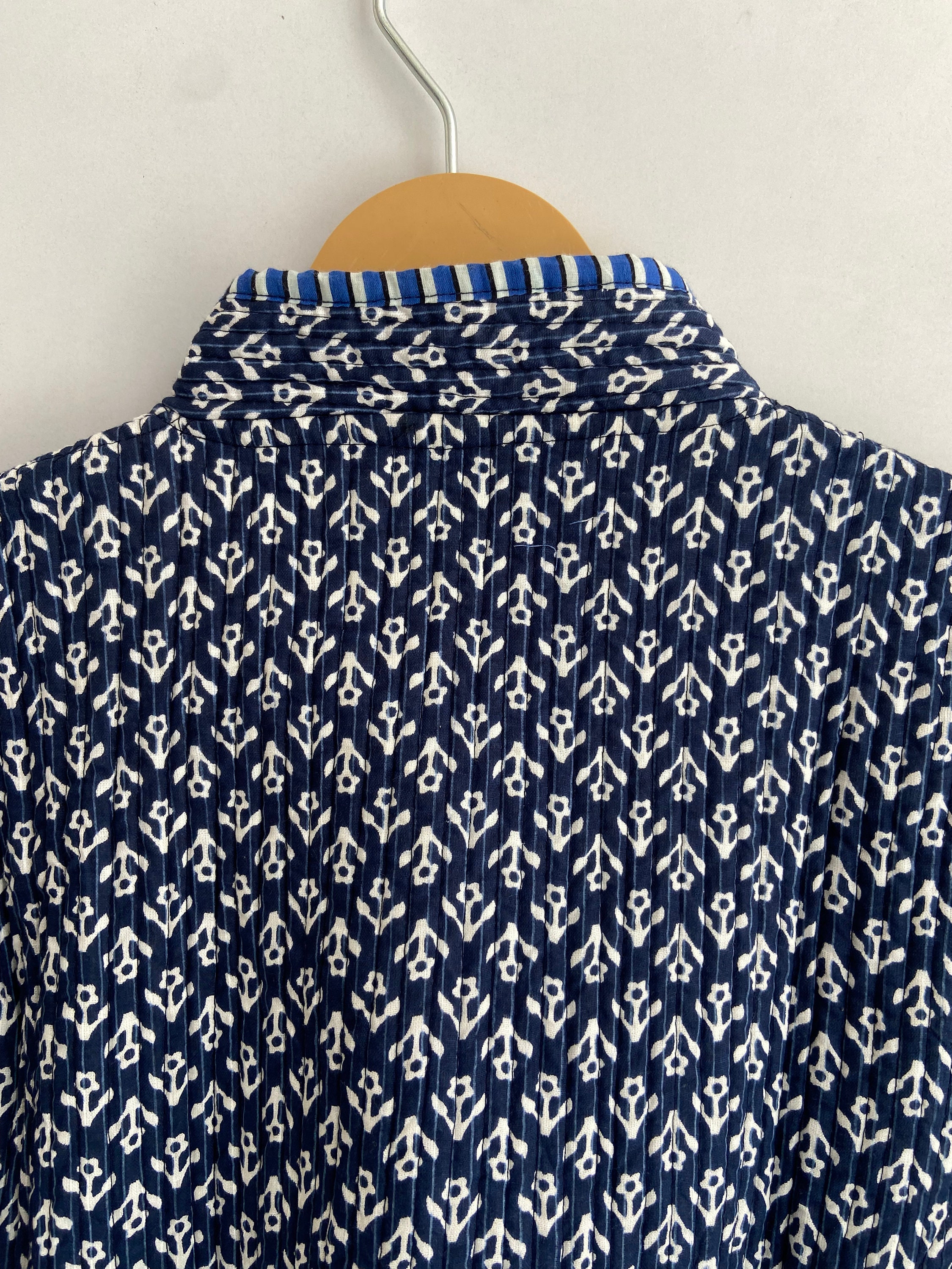 Reversible Jacket Blue Indigo Jacket Kantha Jacket Indian Handmade ...