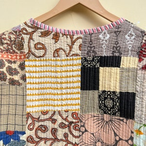 Patchwork Cotton Jacket, Indian Quilt Coat, Reversible Jacket for Women ...