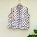 Cotton Vest Coat Burfi Quilted Cotton Sleeveless Jacket Handmade ...