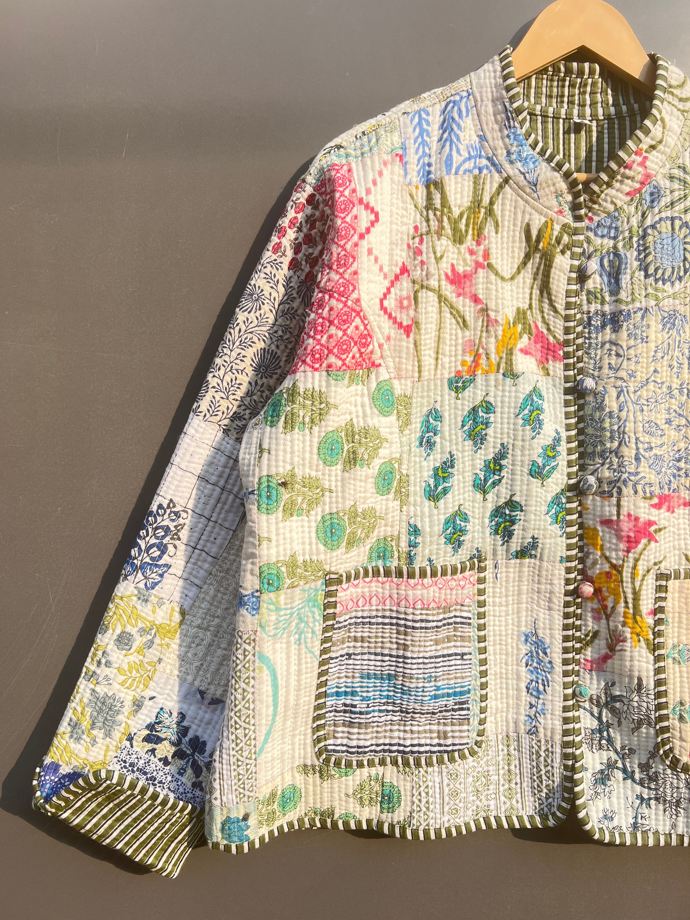 Cotton Floral Bohemian Style Fall Winter Jacket Coat Streetwear Boho ...