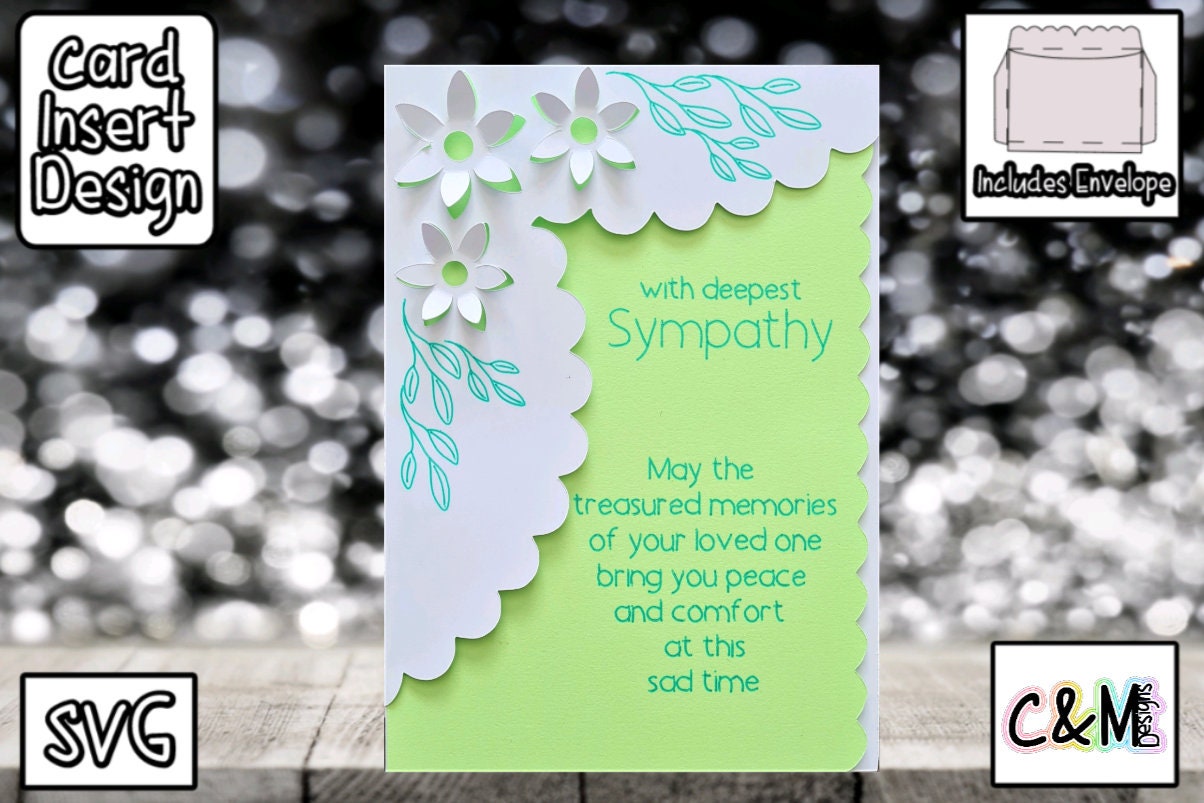Sorry for Your Loss SVG Sympathy Card Pop up Card Card - Etsy