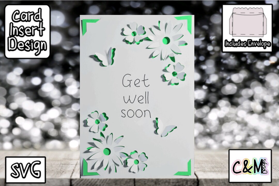 Get Well Soon SVG Pop up 3D Card Pop up Card Card Insert SVG Card ...