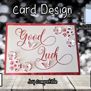 Good Luck SVG Pop up 3D Card Pop up Card Card Insert SVG Card Making 3D ...