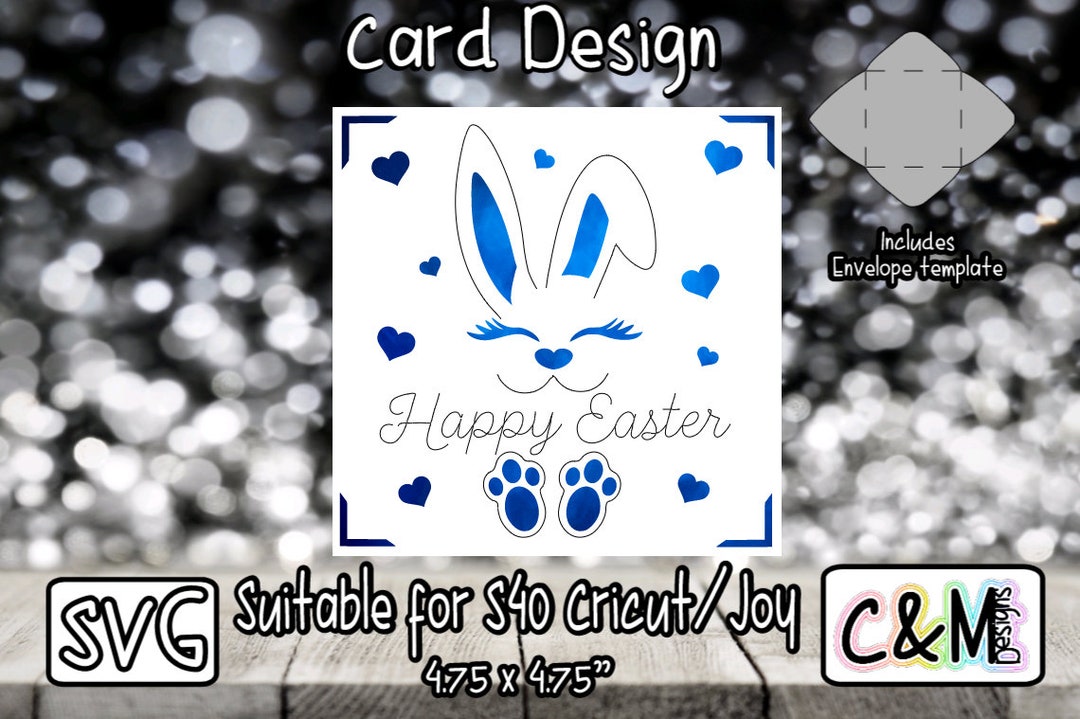 Easter Insert Card Easter Card Template Cricut S40 Joy Compatible ...