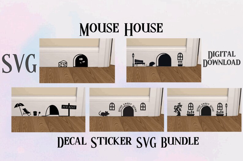 Mouse House Mouse House Decal SVG Mouse Vinyl Skirting - Etsy