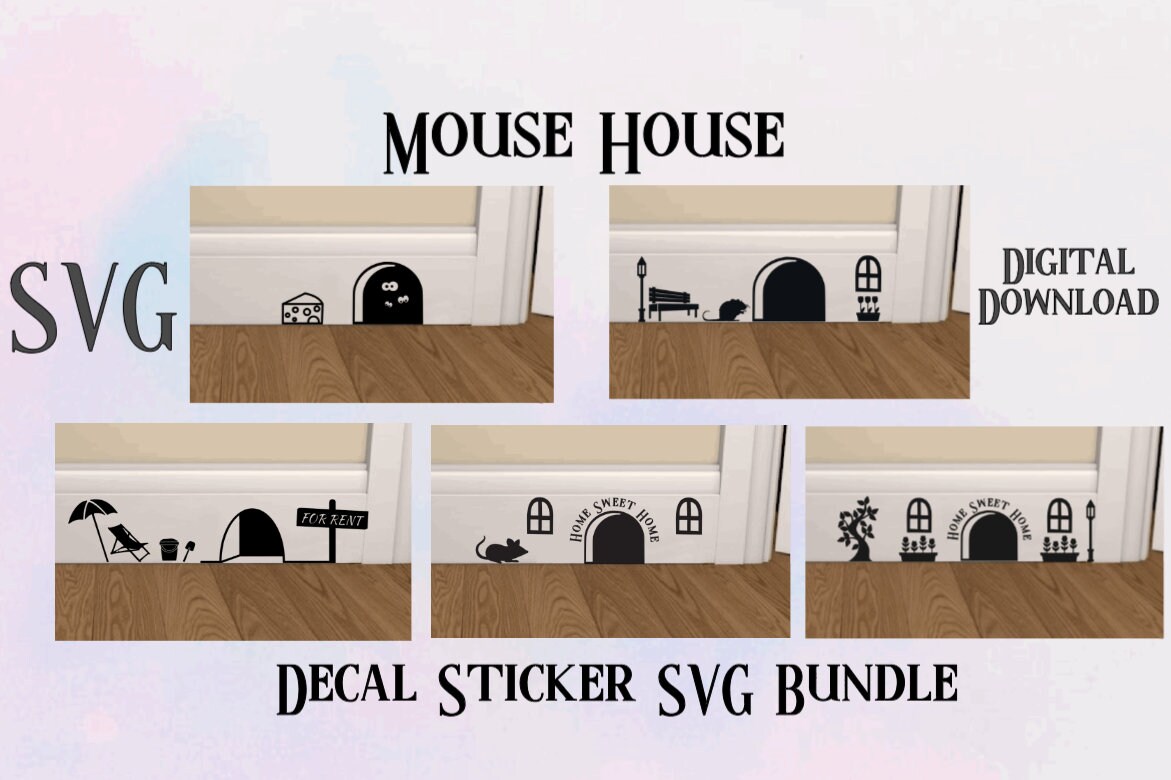 Mouse House Mouse House Decal SVG Mouse Vinyl Skirting - Etsy