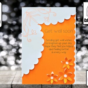 Get Well Soon Bundle SVG Get Well Pop up Card Card Insert SVG Card Making 3D Card Card Template ...