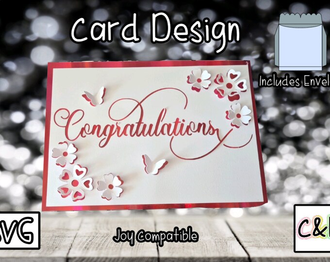 Congratulations SVG Pop up 3D Card Pop up Card Card Insert SVG Card ...