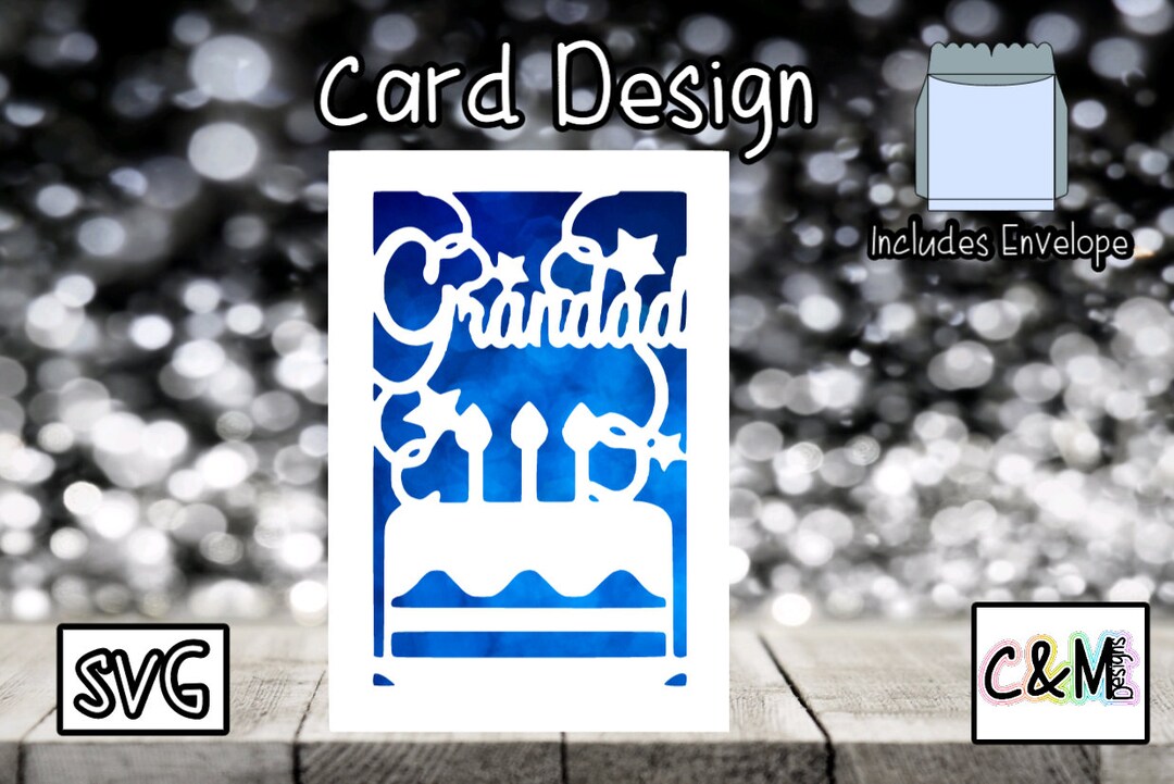 Grandad Birthday SVG Happy Birthday Card Insert - Etsy