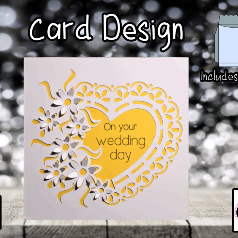 Svg Wedding Card - Etsy Canada