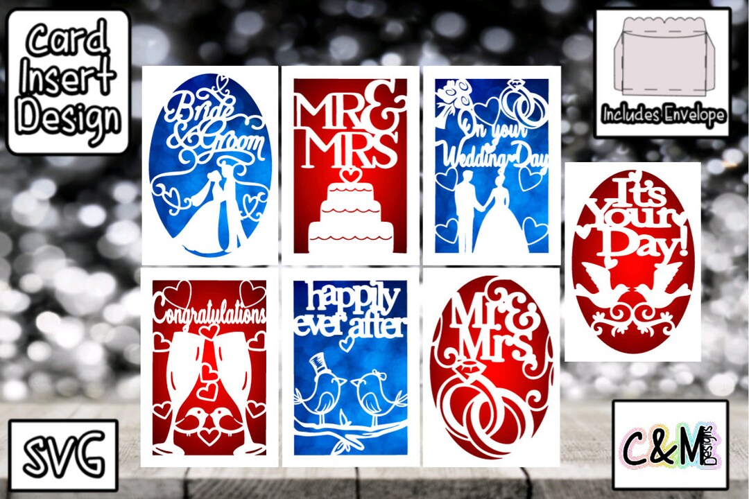Wedding Card SVG Pop up 3D Card Wedding Card Card Insert SVG Card ...