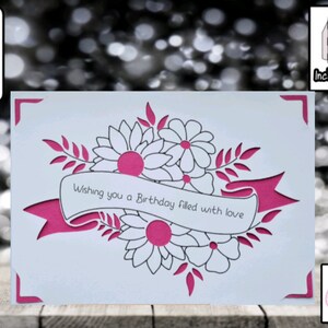Happy Birthday Card SVG Happy Birthday Card Insert Birthday Card ...