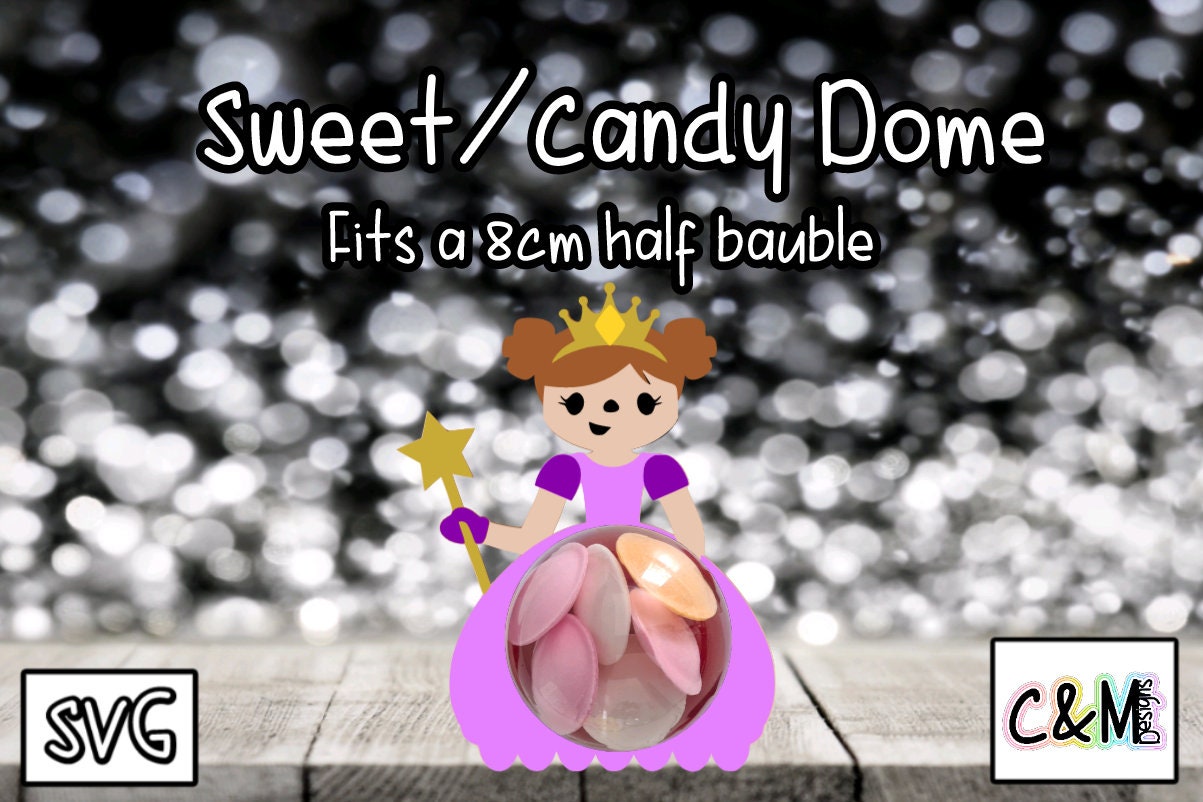 Princess Candy Dome Candy Holder SVG Sweet Holder - Etsy