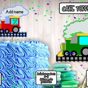 Train Cake Topper SVG Cake Topper File Happy Birthday - Etsy