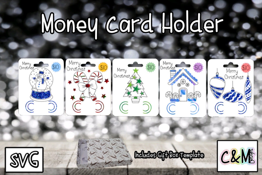 Money Holder SVG Money Gift Cash Holder Money Holder Christmas Gift ...