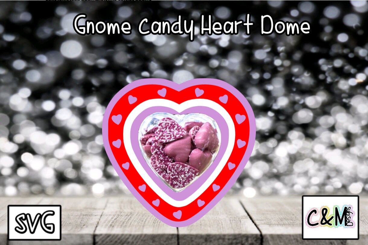 Valentine Candy Dome Candy Holder SVG Sweet Holder - Etsy