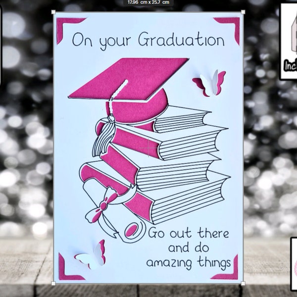 Graduation Card Svg - Etsy
