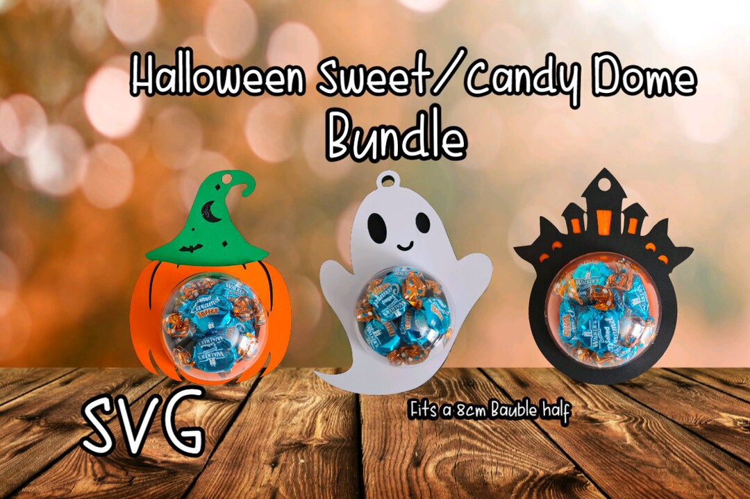 Halloween Candy Dome Candy Holder SVG Sweet Holder Paper Craft Treat ...