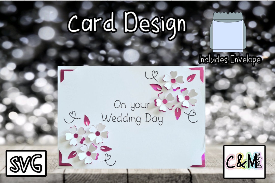 Wedding Card SVG Pop up 3D Card Wedding Card Card Insert SVG Card ...