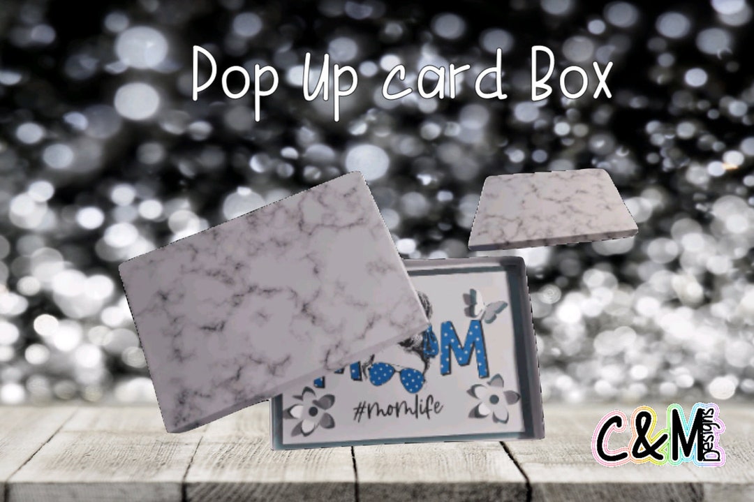 Box for Cards SVG Pop up Card Box Display Box SVG Rectangle Box Card ...