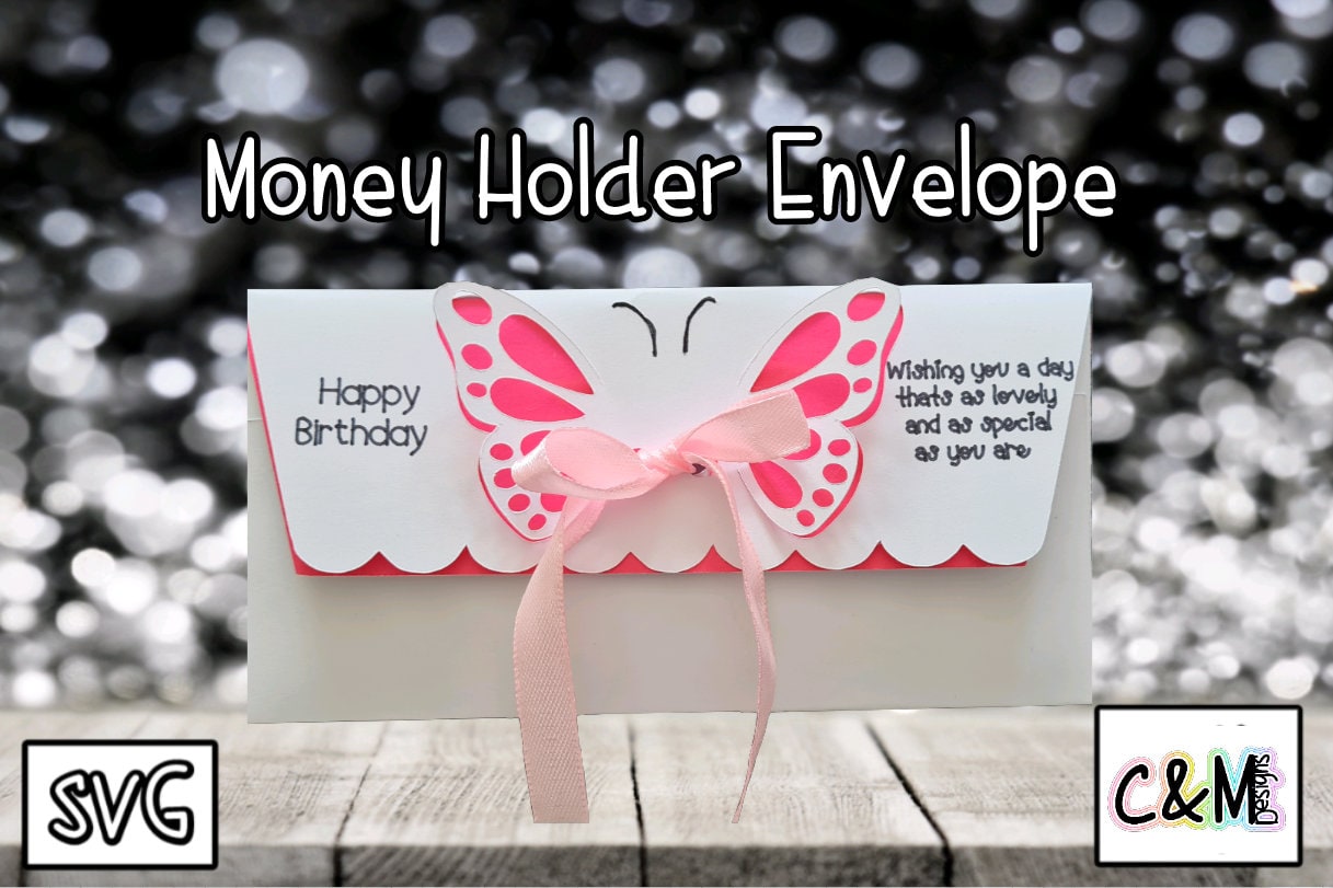 Money Holder Envelope SVG Money Gift Paper Craft Cash - Etsy