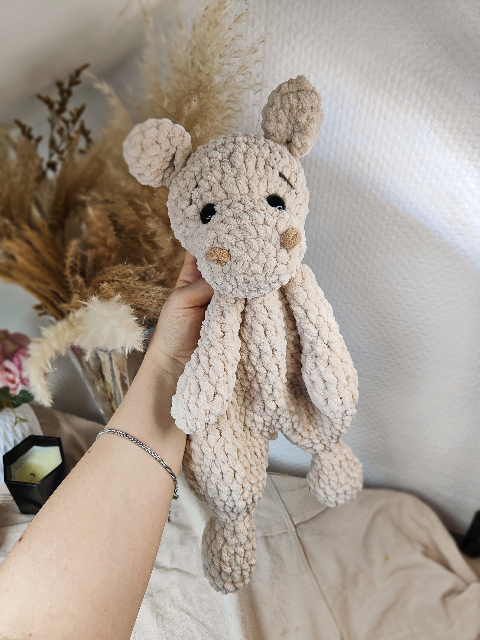 HIPPO Snuggler Plush Lovey Hippo Security Blanket Toy Amigurumi ...