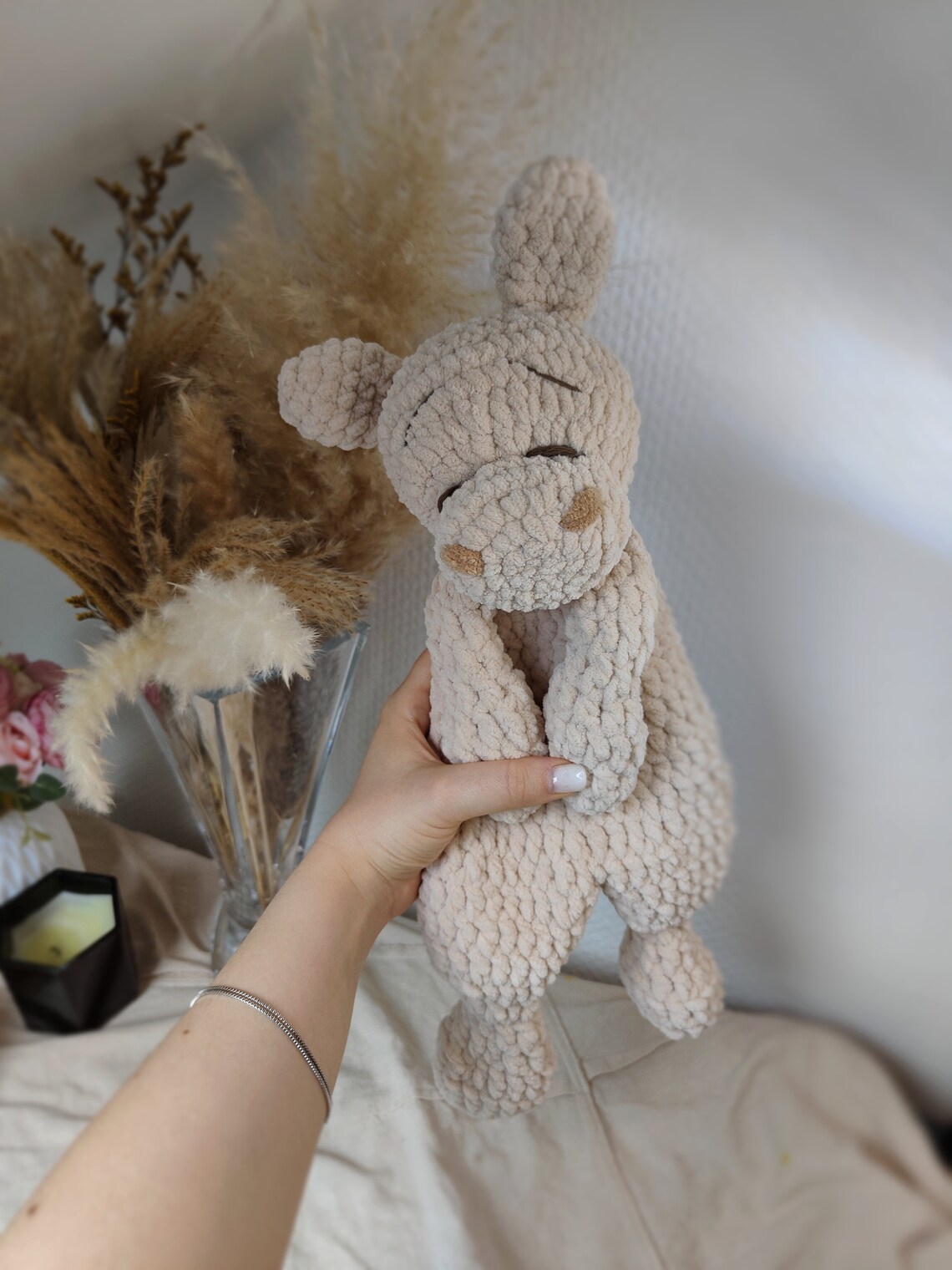 HIPPO Snuggler Plush Lovey | Hippo Security Blanket Toy | Amigurumi ...