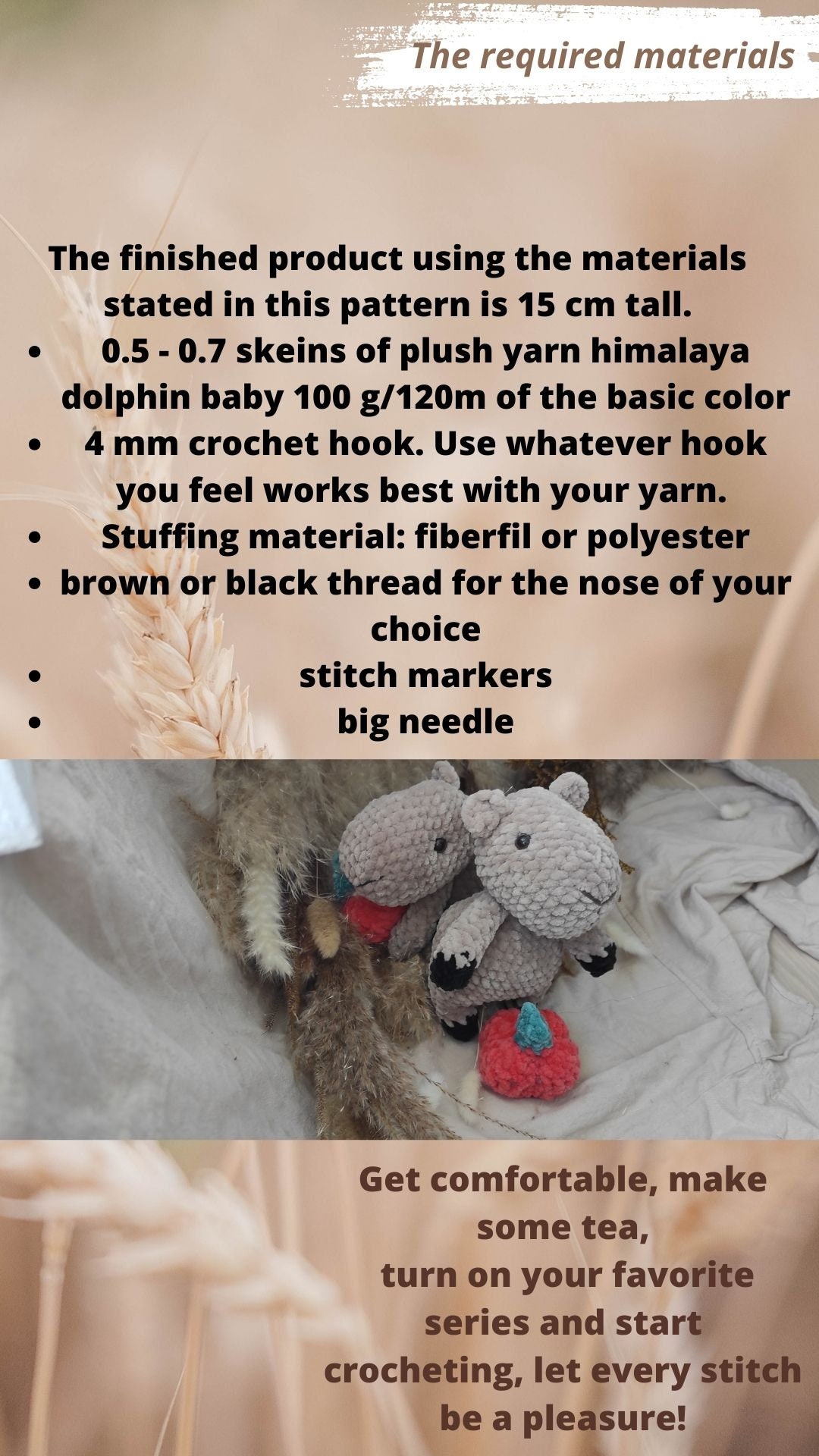 Easy Capybara Crochet Pattern. Beginner Friendly. PDF File - Etsy
