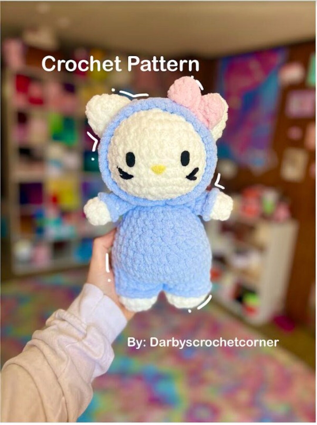 Kitty in Pajamas-crochet Pattern - Etsy