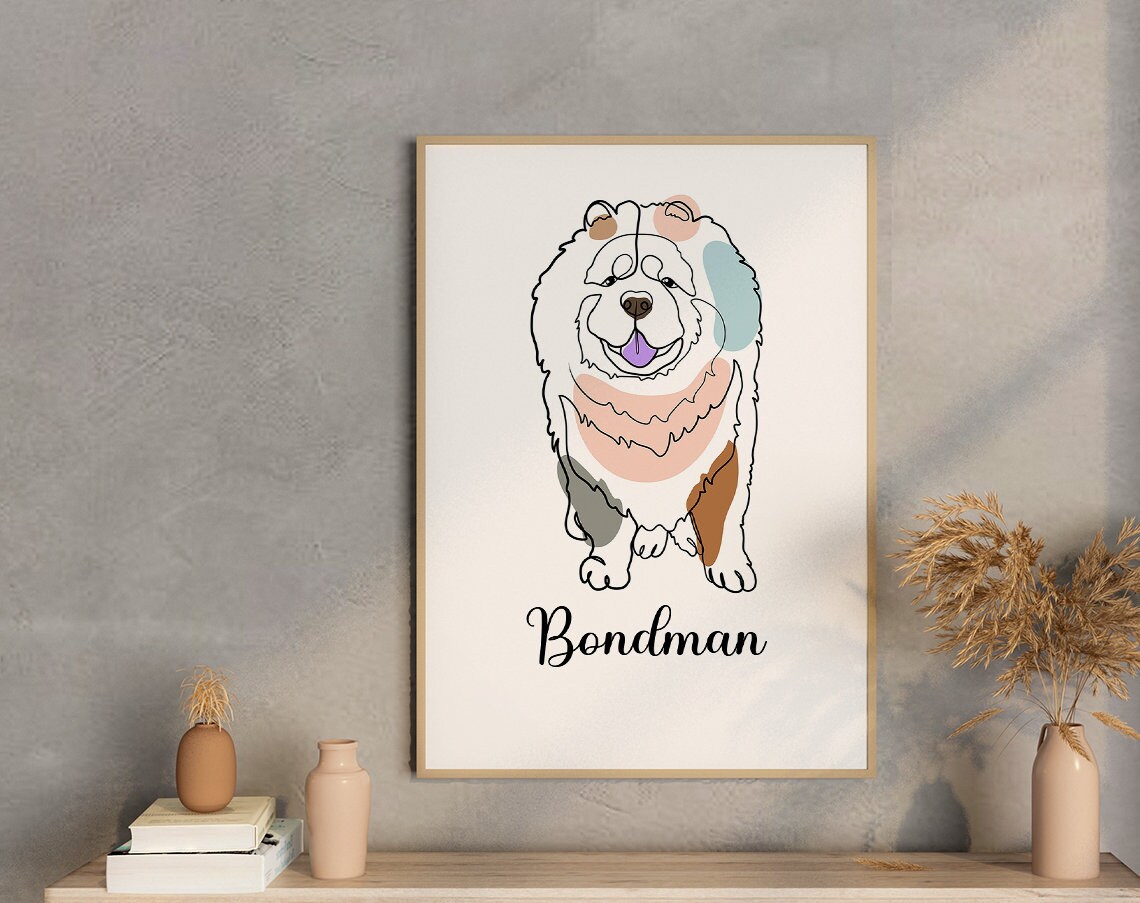 Custom Cat Portrait,cat Portrait Drawing, Cat Personalized, Cat Line ...