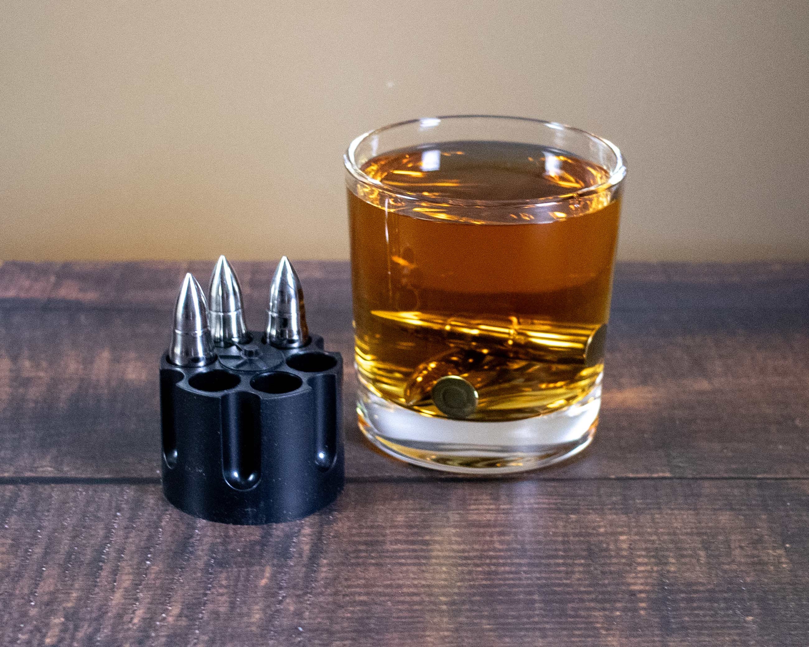 Whiskey Stone Bullets With Engraved Whiskey Glass | Gift for Dad | Gift ...