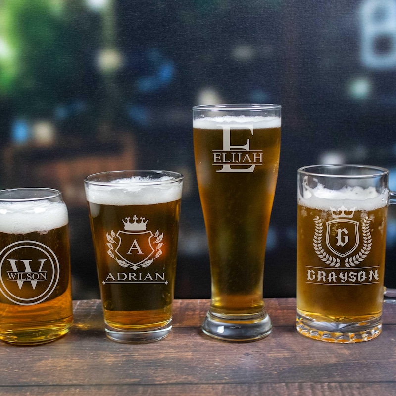 Custom Beer Glasses - Etsy