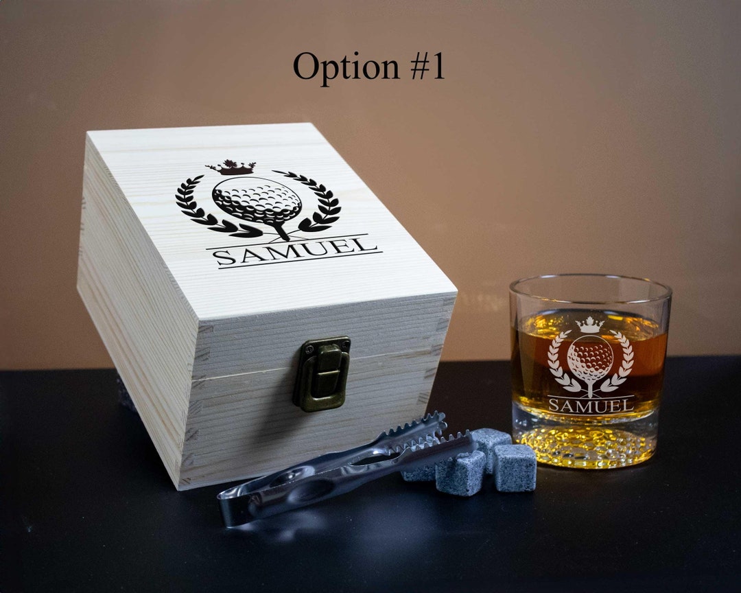 Golf Whiskey Glass With Golf Ball Base | Engraved Golfer Gift - Etsy