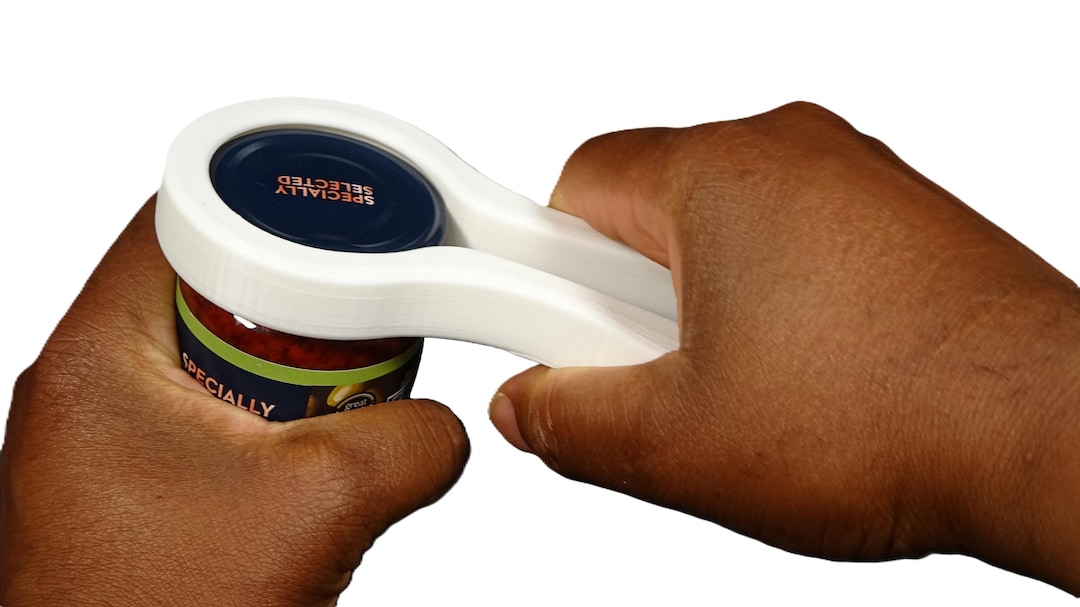 Ergonomic Food Jar Opener – Strong Circular Grip & Long Handles (3D ...
