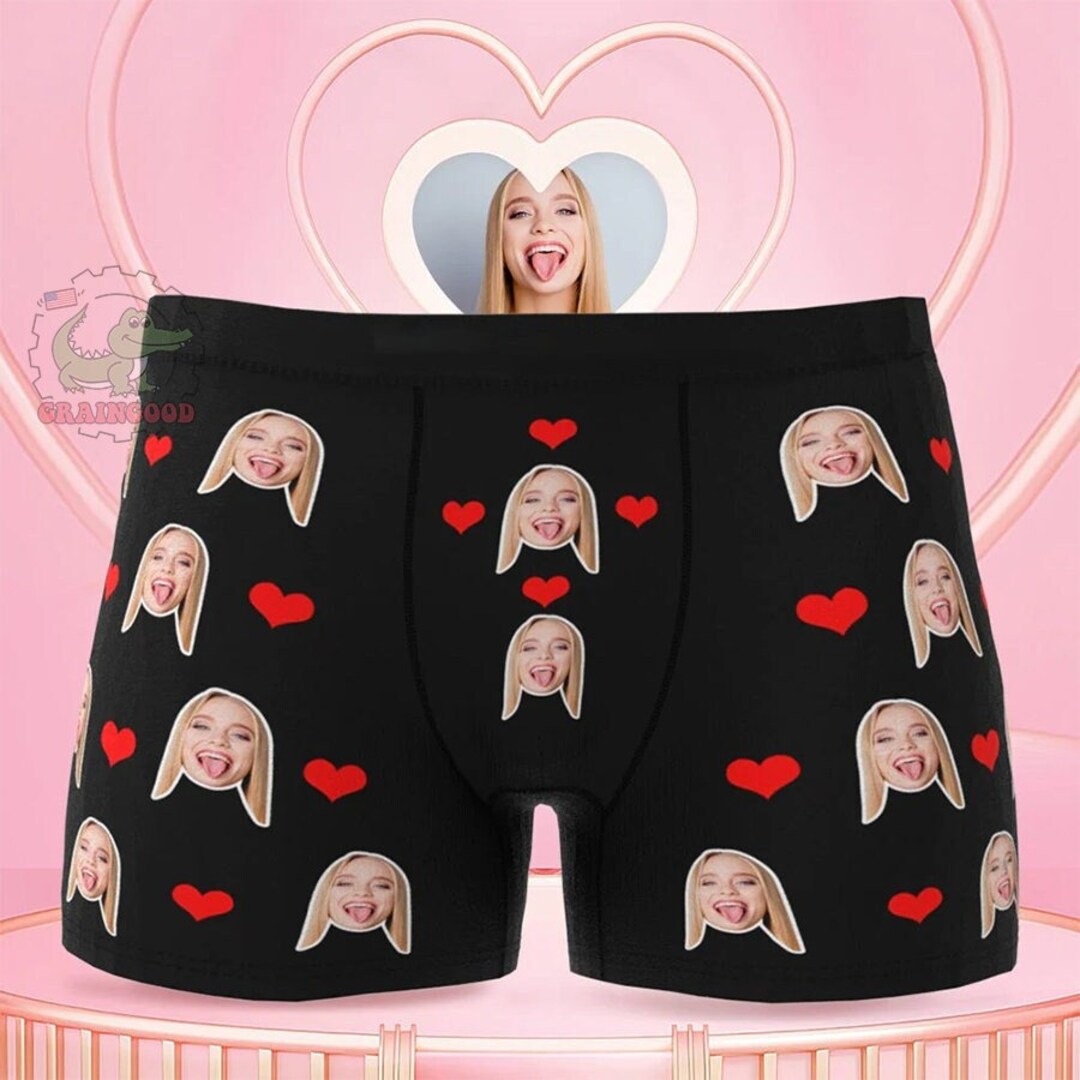 Personalized Face Boxers With Name, Custom Wedding Gift for Bridegroom ...