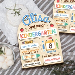 Customized First and Last Day School Sign, Back to School Sign ...