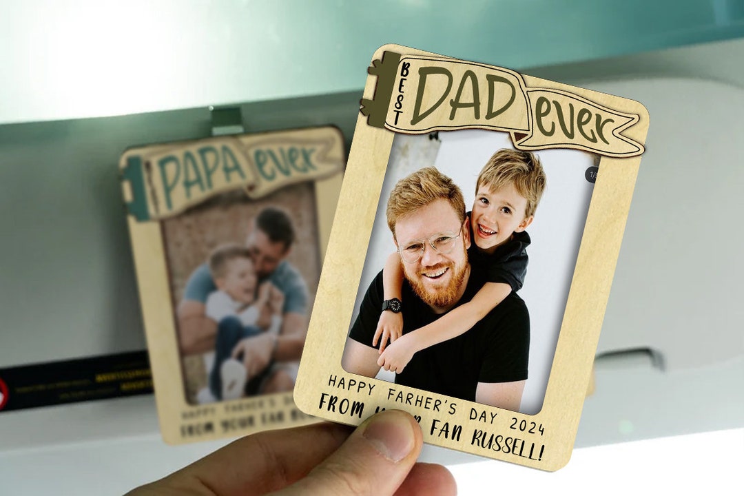 Father's Day Gift Fridge Photo Magnet,, Gift for Dad, Fathers Day, Car ...