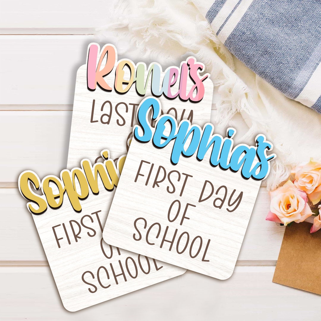 Back to School Sign, First Day School Sign, Last Day School Sign, Back ...