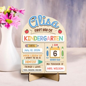 Customized First and Last Day School Sign, Back to School Sign ...