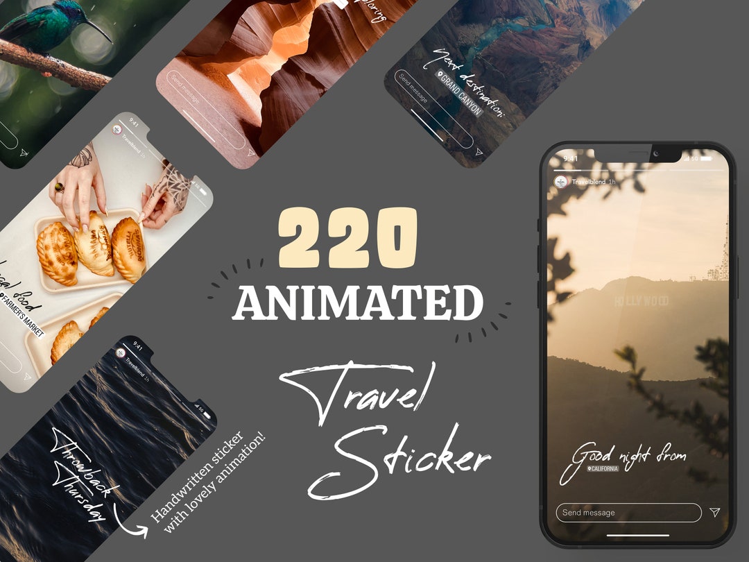 220 ANIMATED Sticker "travel" | Scalable and Animated Images for Unique ...