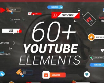 Custom Animated Youtube Subscribe Button Overlay Animation for - Etsy