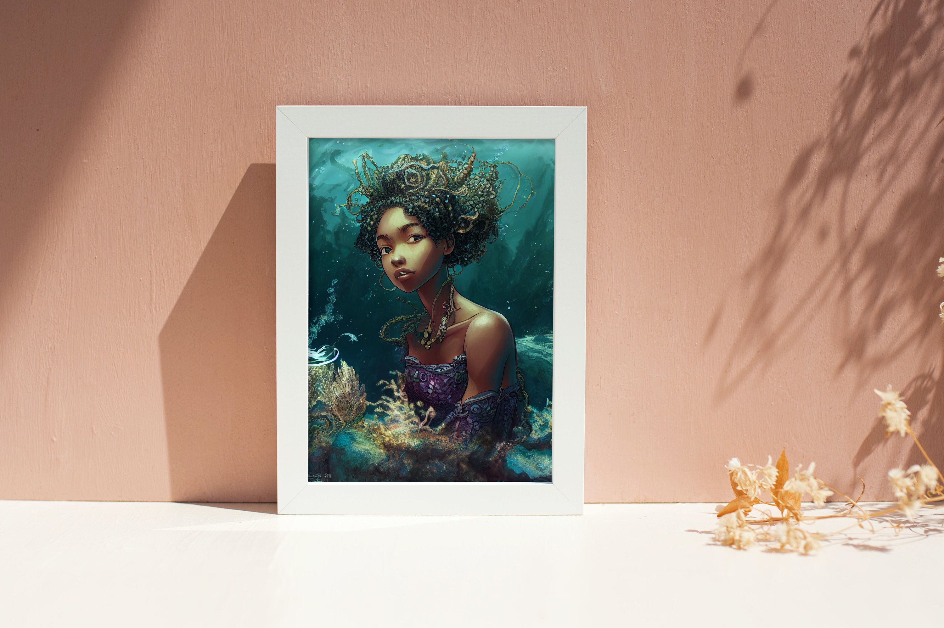 African American Mermaid, Black Little Mermaid, Halle Bailey Little ...