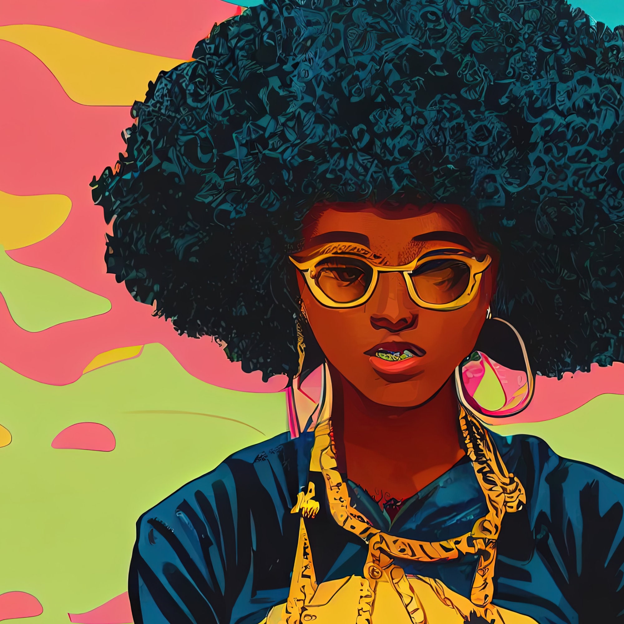 African American Pop Art, Pop Art Wall Art, Art Pop Culture Piece, Pop ...