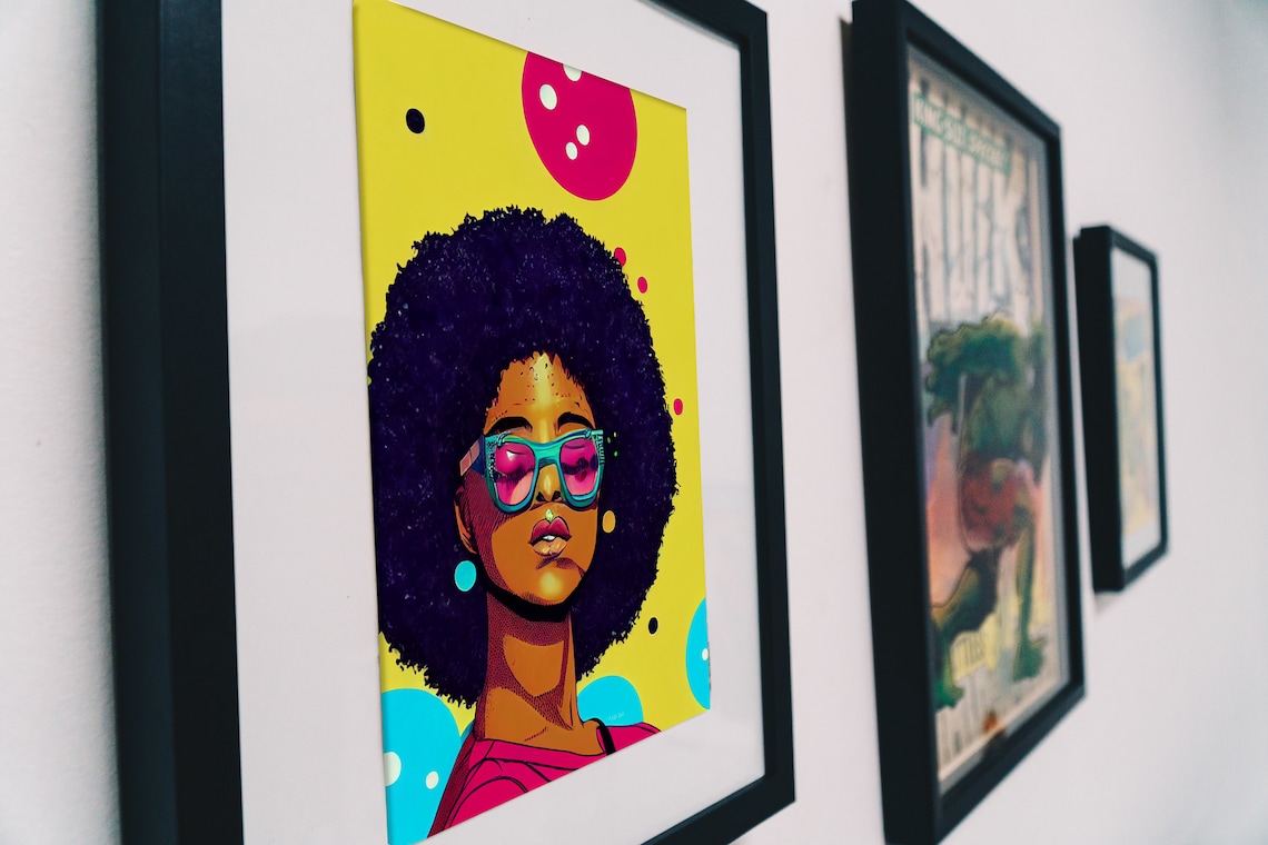 African American Pop Art, Pop Art Wall Art, Art Pop Culture Piece, Pop ...