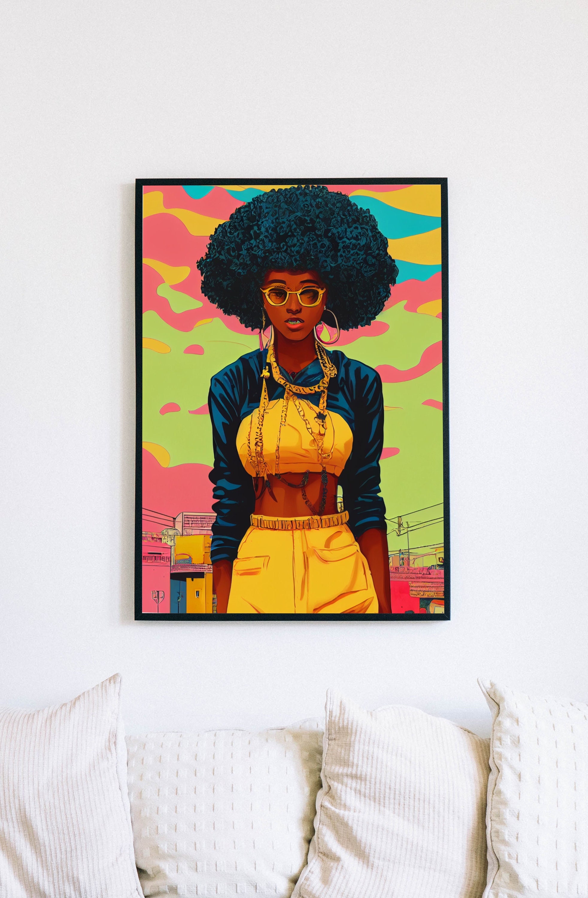 African American Pop Art, Pop Art Wall Art, Art Pop Culture Piece, Pop ...