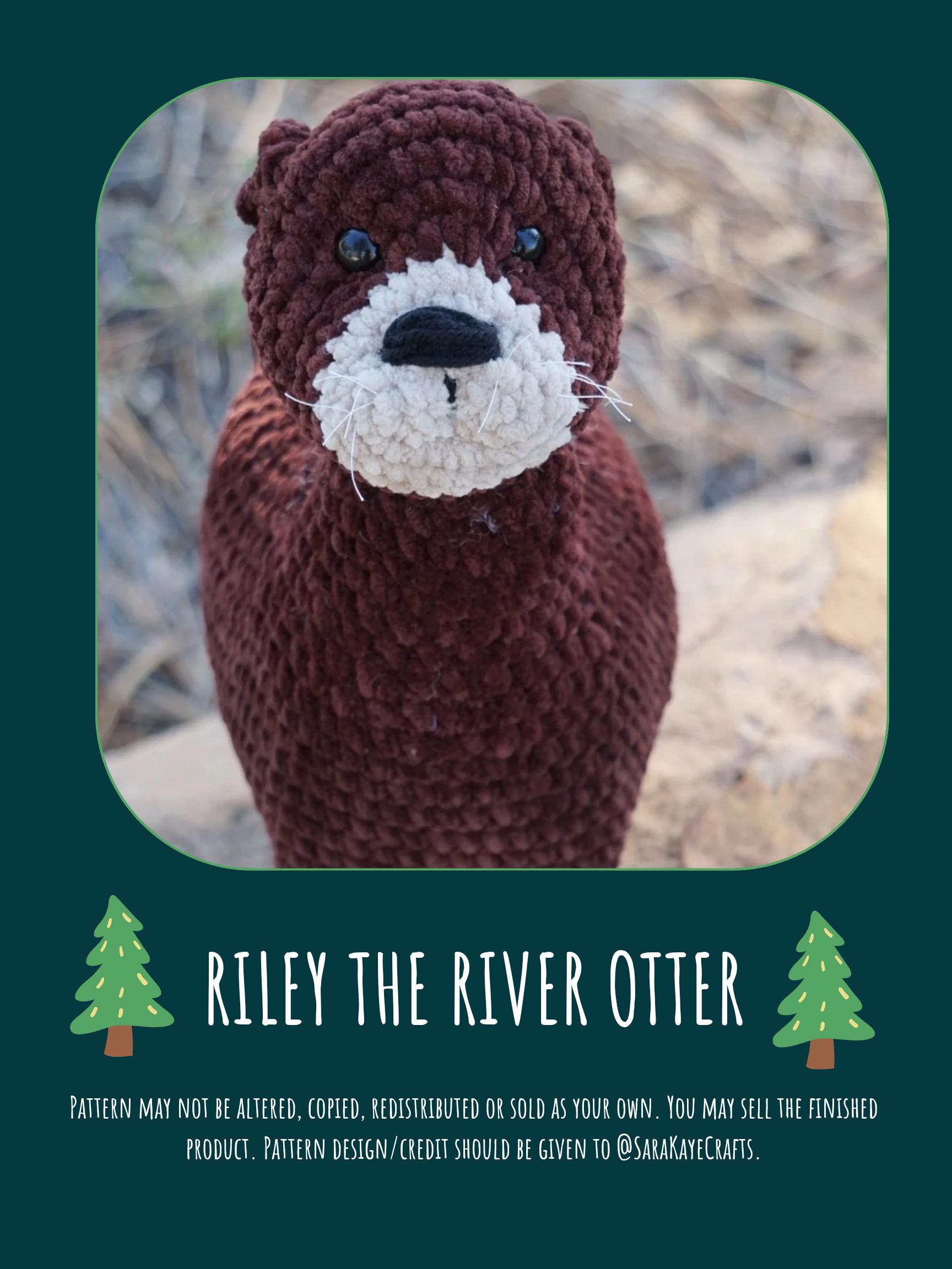 Riley the River Otter Pattern - Etsy