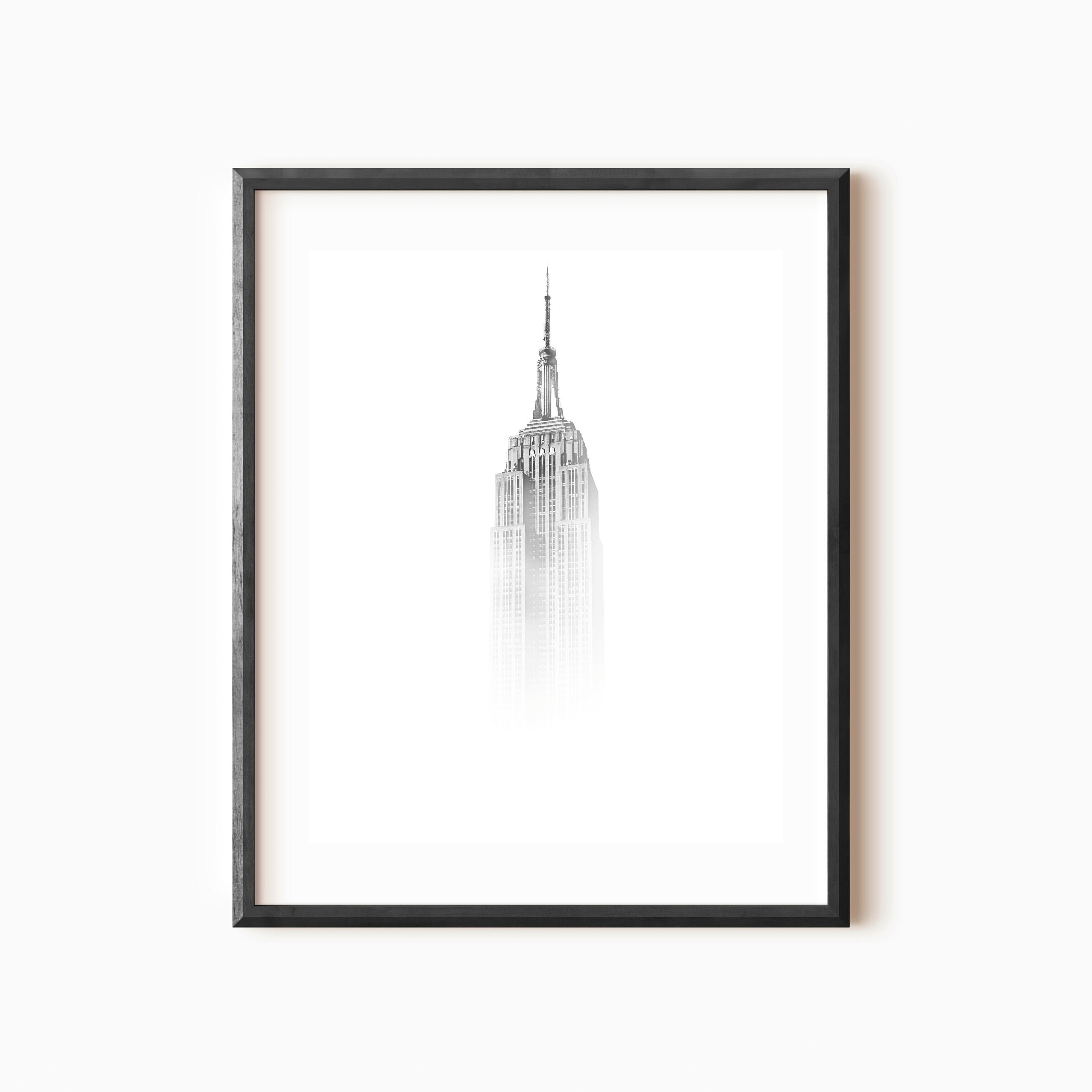 New York United States Set of 4 Posters Empire State Poster - Etsy