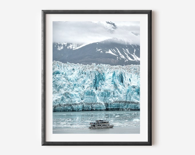Printable Alaska Glacier Photo, Alaska Cruise Poster, Glacier ...