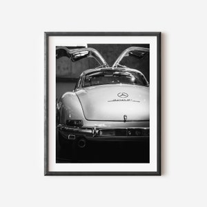 Set of 2 Vintage Mercedes Benz 300 SL Digital Download Prints Mercedes ...