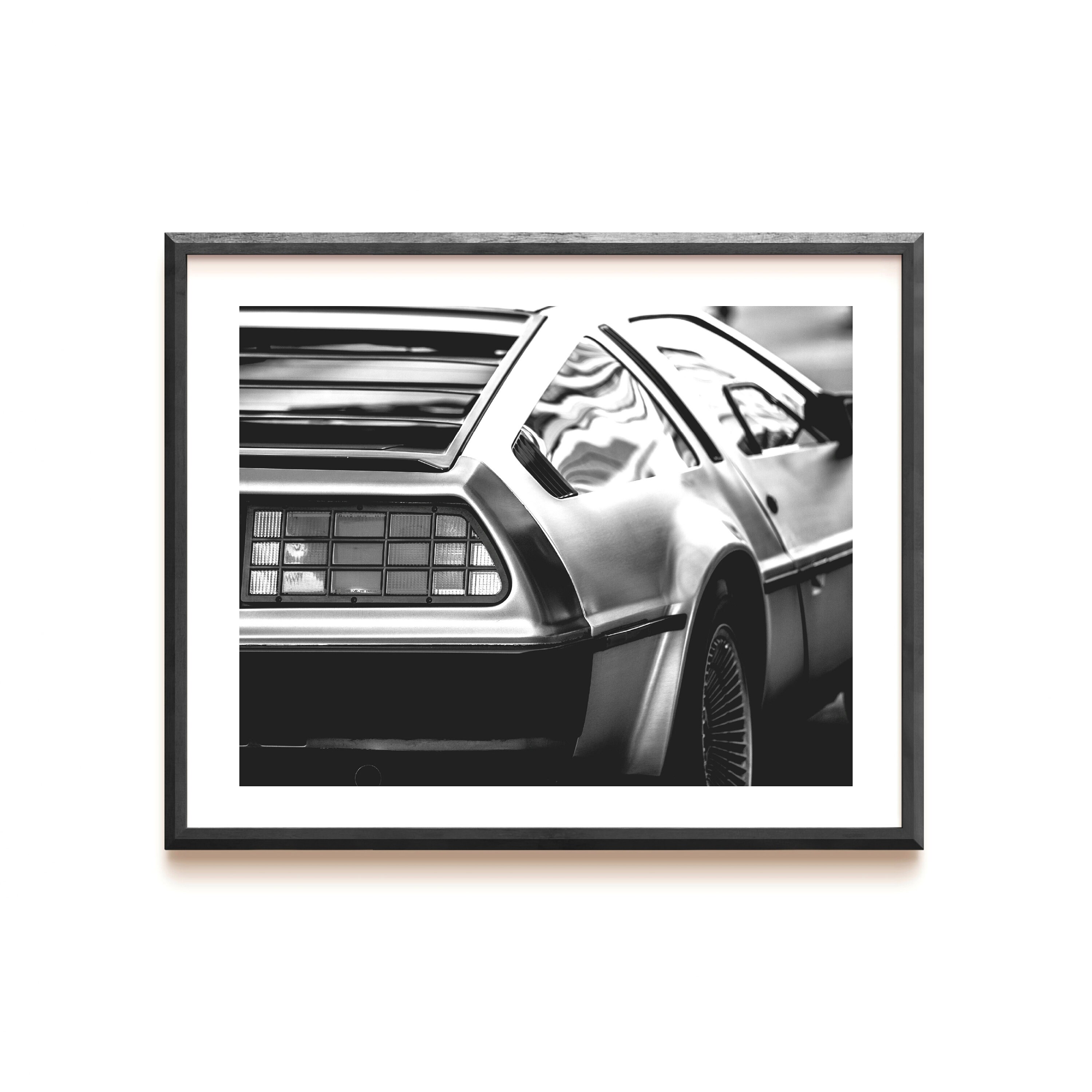 Delorean Time Machine Photography Wall Art Dealorean Vehicle Poster ...